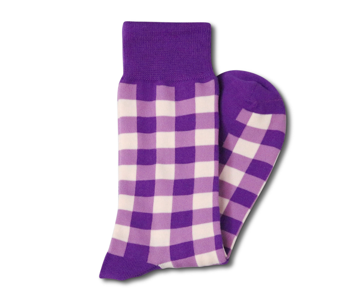 Purple Gingham Socks – London Jae Apparel